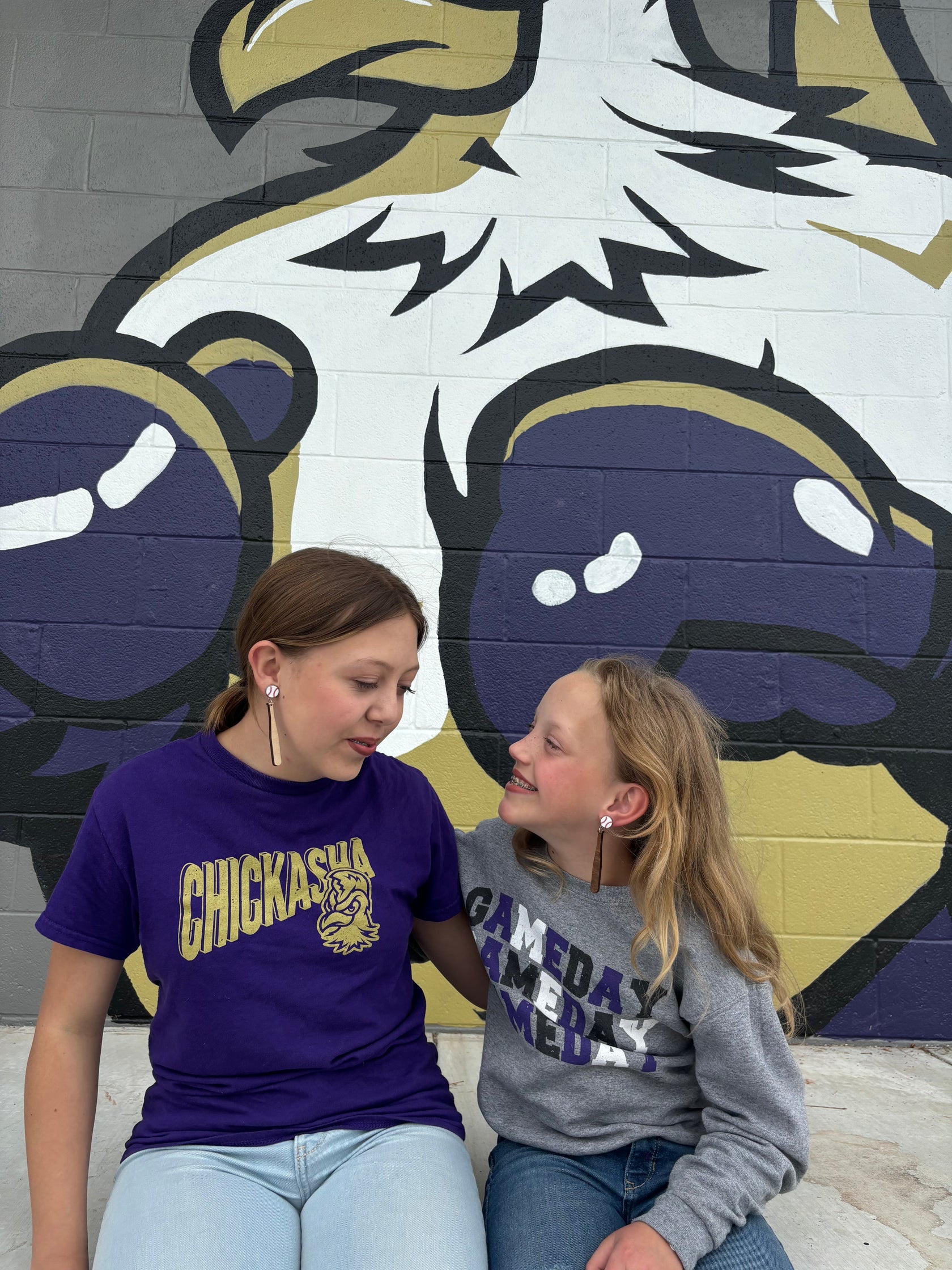 Baseball + Bat Earrings – The Purple Chick