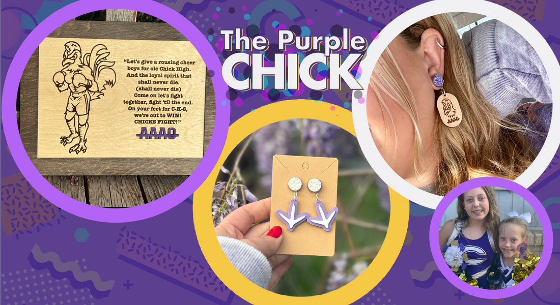Chick Head + AAAO sign – The Purple Chick